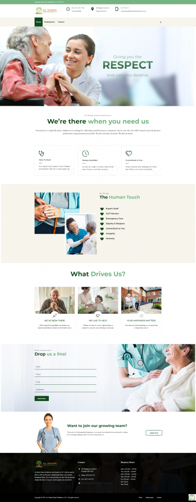 Al-Shawk Home Health » Surrey Streeter Website Design For Businesses ...
