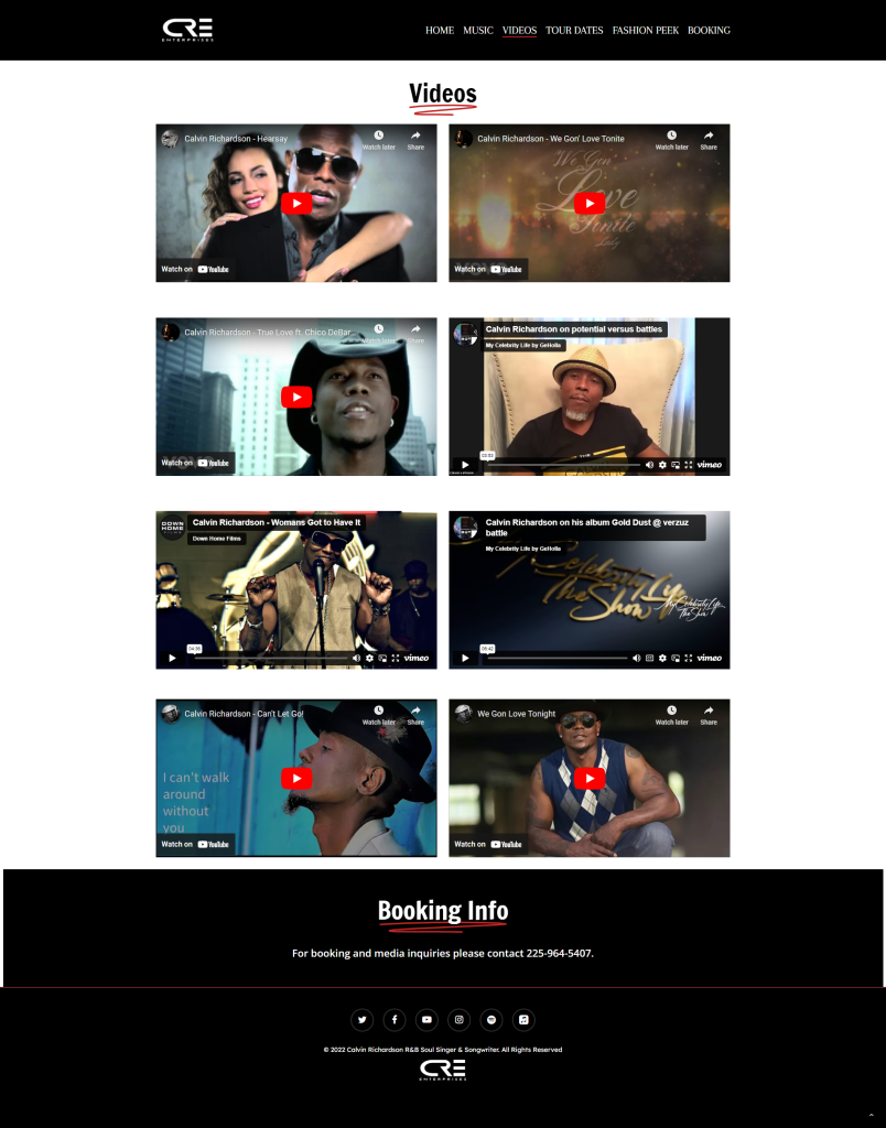 Calvin Richardson R&B Singer Song Writer » Surrey Streeter Website ...